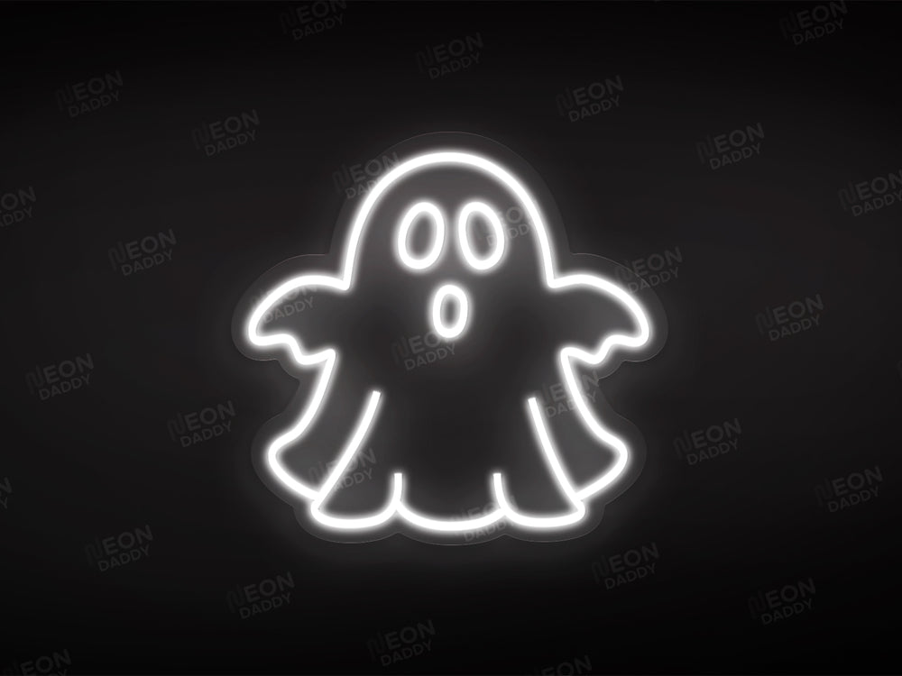 Ghost v2 Halloween LED Neon Sign | Neon Ghost Light – Neon Daddy